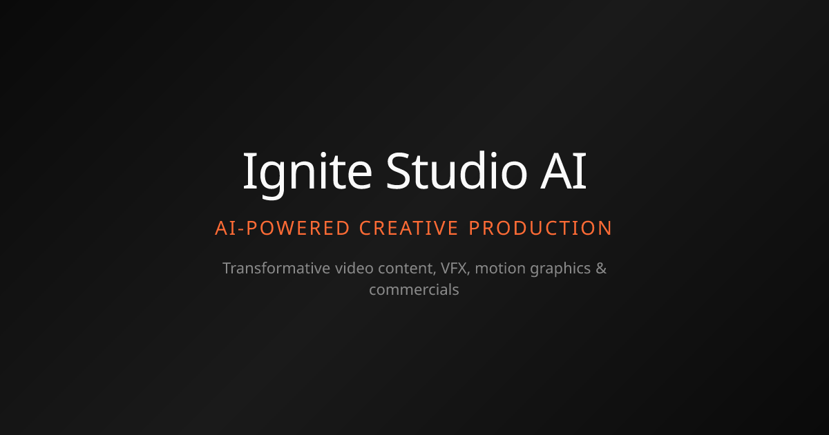 Ignite Studio | Spark. Create. Ignite.